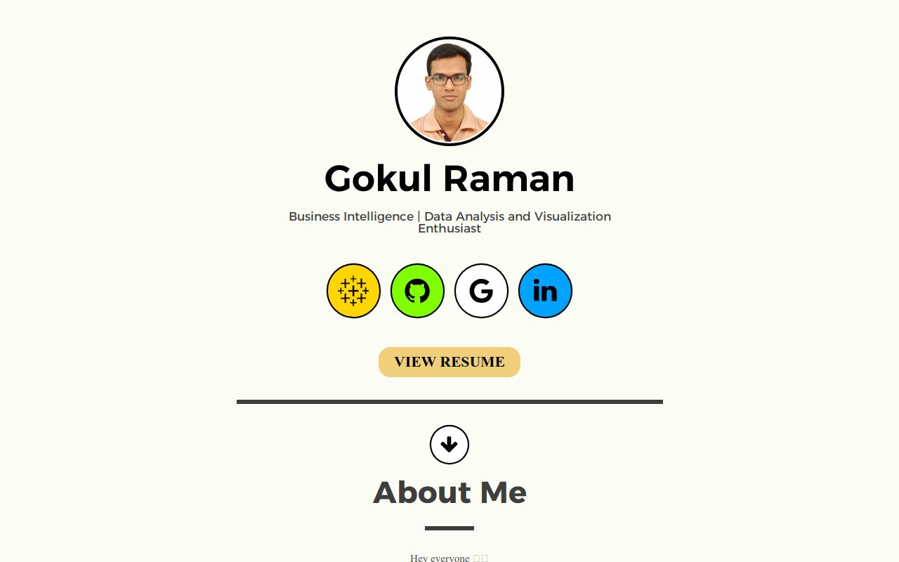 Profile Gokul Raman